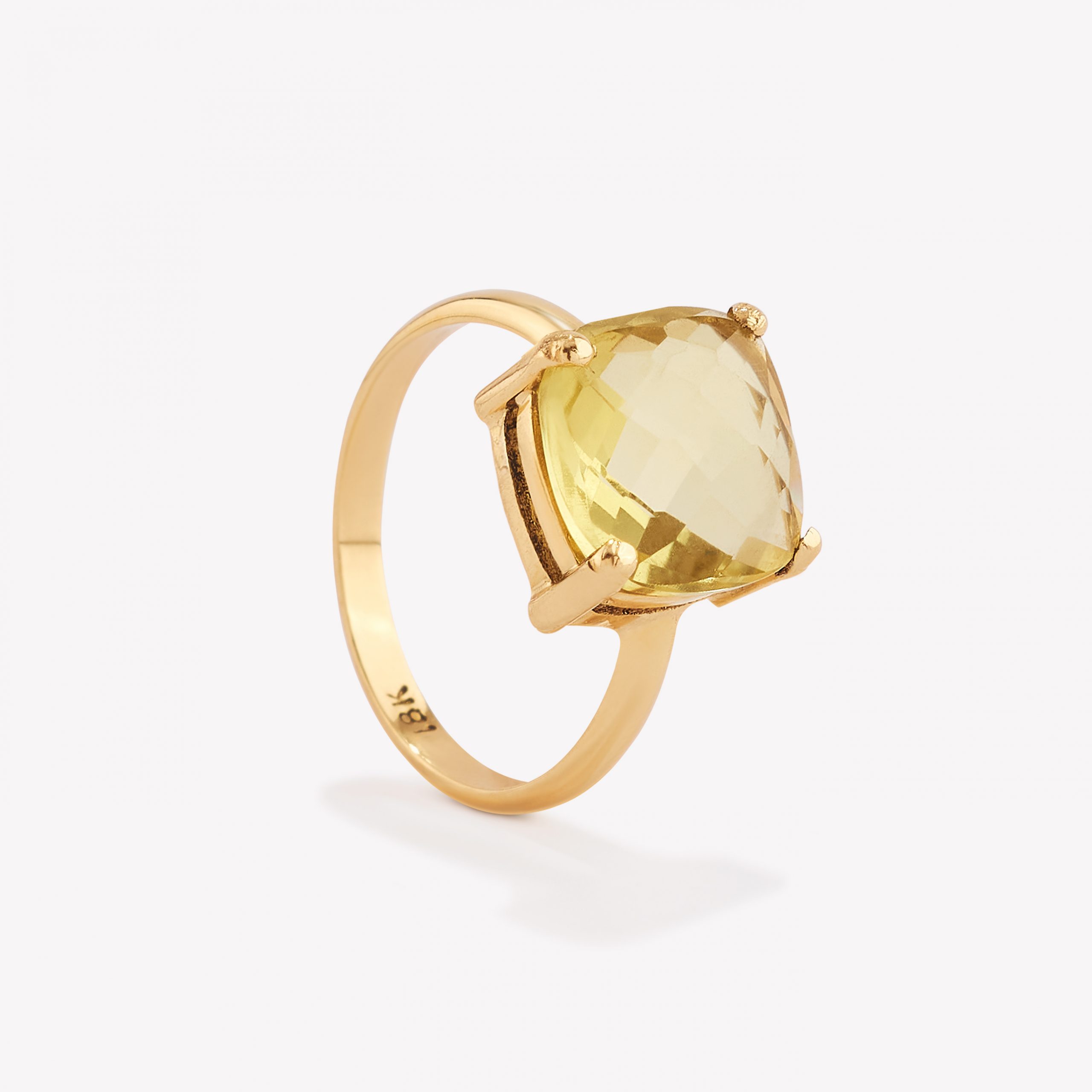 Anillo oro 18k amarillo, Golden. - Alhajas Lucy - Joyas de Oro 18k